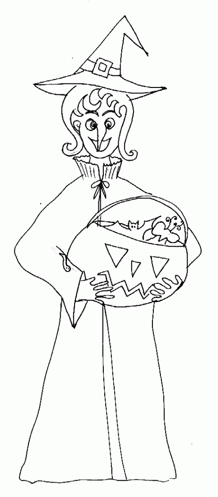 Disegni di streghe da colorare | Cose per crescere