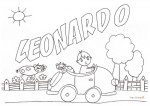 Nome Leonardo da colorare