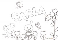 Nome Carla da colorare