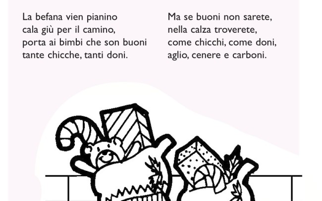 Mi hanno detto: poesia per bambini di G. Rodari per la Befana