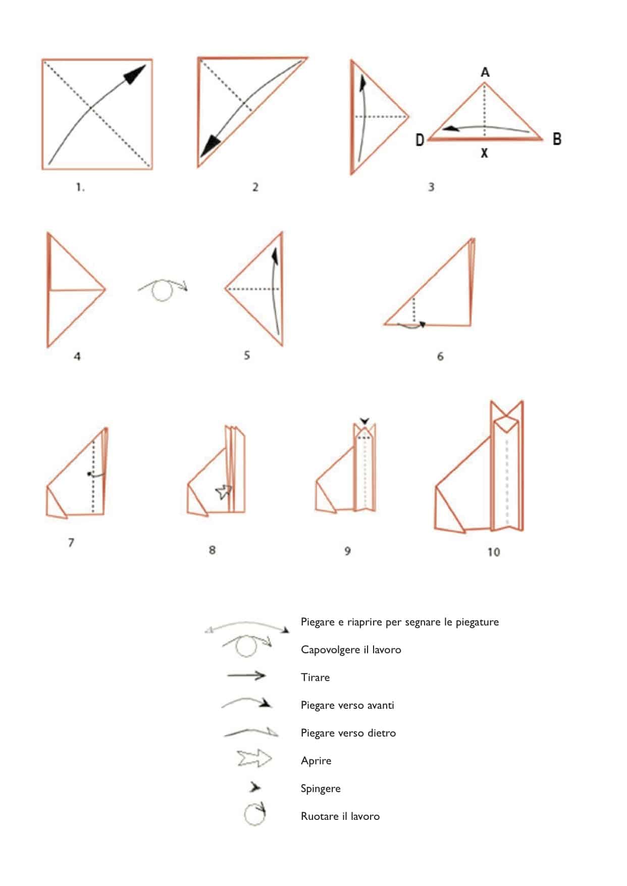 Origami gatto: Come fare un gatto di carta per bambini