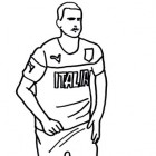Gianluigi Buffon Sketch Coloring Page