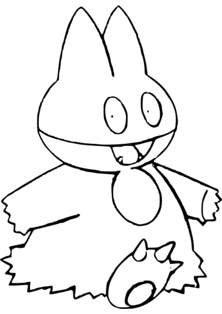 Disegno di Munchlax da Colorare gratis - Pokemon