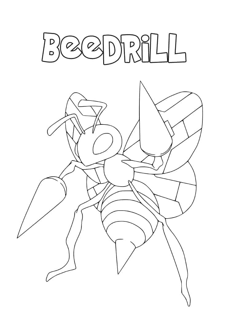 Disegno di Beedrill da colorare gratis - Pokemon