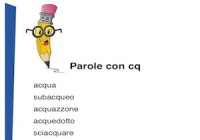 Dettati e regole per l'uso di CU-QU e CQU per bambini della scuola primaria