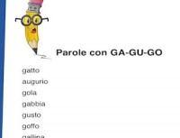 Parole con GA-GU-GO per la scuola primaria - elenco da stampare