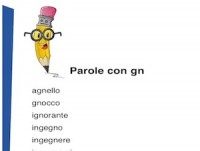 Parole con GN: elenco da stampare per la scuola primaria