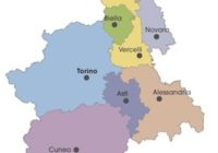 Cartina politica del Piemonte