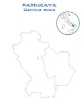 Cartina muta della Basilicata da stampare gratis per la scuola primaria