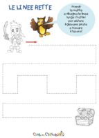 Pregrafismo: tracciare le linee rette - sceda da stampare gratis