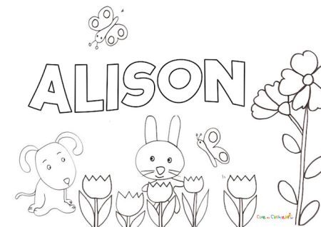 Alison da colorare | Cose per crescere